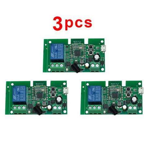 Module ZigBee PCS Smart Zigbee Canal AC DC V Inching Switch Module Avec télécommande