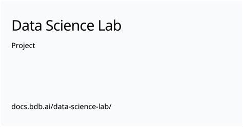 Project Data Science Lab