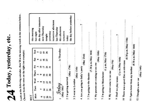 Weekdays Pdf