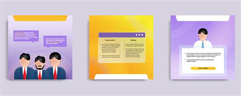 소셜 미디어 유익한 게시물 배너 템플릿 레이아웃 디자인 보라색 노란색 주황색 배경 투명한 유리 프레임 버블 메시지가있는 유리 형태 스타일 알고 있었습니까에 대한 스톡 벡터