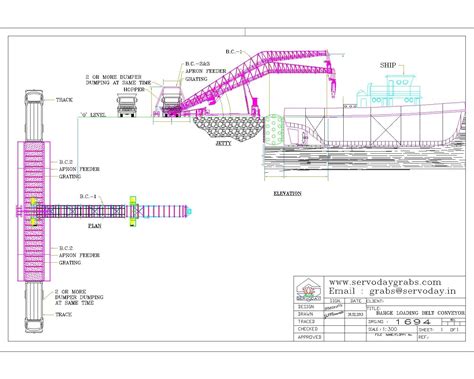 Ship And Barge Bulk Loading Conveyor System Electric Excavator