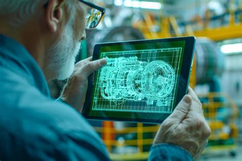 Augmented Reality Innovation Chief Engineer Analyzing Electric