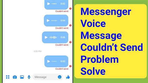 messenger voice message couldn t send problem solve।fix messenger voice