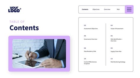 It Security Risk Assessment Presentation Template Visme