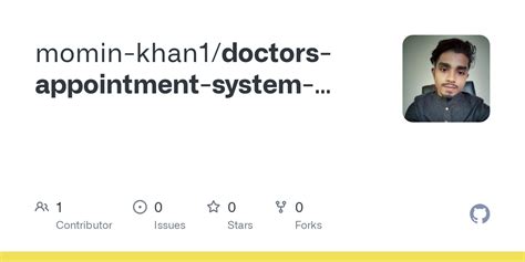 Github Momin Khan1 Doctors Appointment System Server