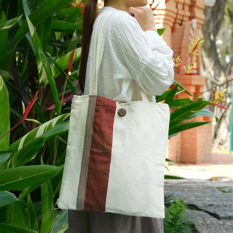 Vietnamese Brocade Tote Bag