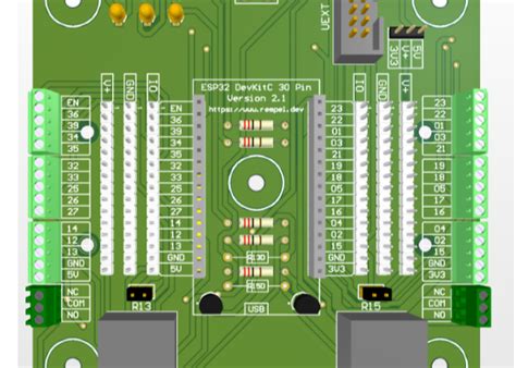 ESP DevKitC Pin Breakout Board Share Project PCBWay