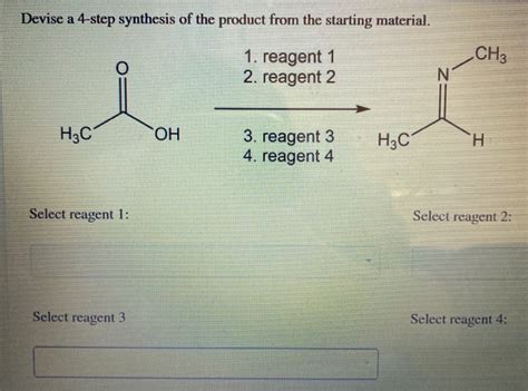 Solved Devise a 4-step synthesis of the product from the | Chegg.com
