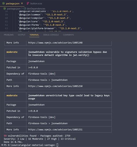 Bugdevdependencies Too Many Vulnerabilities Found By `yarn Audit