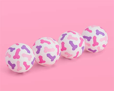 Xo Fetti Bachelorette Penis Pong Balls 4 Pcs Bachelorette Party