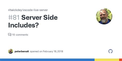 Server Side Includes Issue Ritwickdey Vscode Live Server GitHub