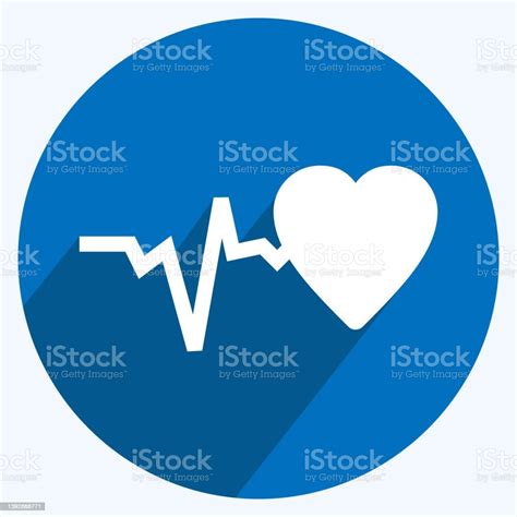 아이콘 좋은 건강 커뮤니티 기호에 적합합니다 긴 그림자 스타일 편집 가능한 간단한 디자인 디자인 템플릿 벡터 간단한 기호 그림