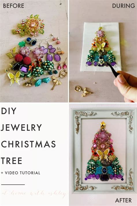 Diy Jewelry Christmas Tree In 2025 Jewelry Christmas Tree Vintage