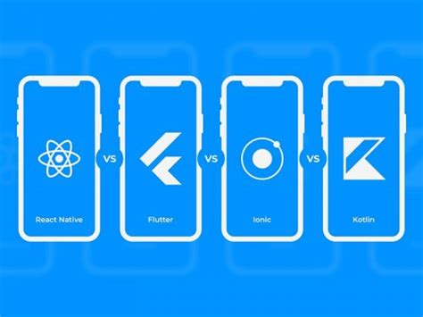 Comparing React Native Vs Flutter Vs Ionic Vs Kotlin For Mobile App