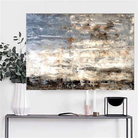 수제 고품질 두꺼운 칼 추상 유화 캔버스에 수채화 추상 그림 그림 장식 유화 예술그림 And 서예 Aliexpress