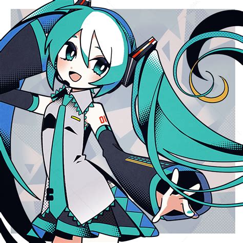 Hatsune Miku Vocaloid Drawn By Machigami Yoh Danbooru
