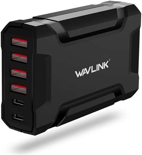 Wavlink Type C Port Smart USB Charging Station W Output Power Hz Input Frequency
