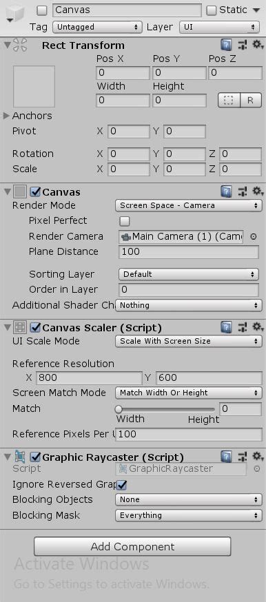 Combine Canvas Screen Space Overlay With Screen Space Camera Unity