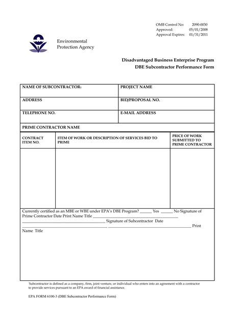 Epa Form 6100 3 ≡ Fill Out Printable Pdf Forms Online