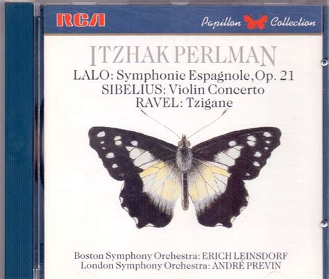 Itzhak Perlman Works For Violin And Orchestra Uk Cds And Vinyl