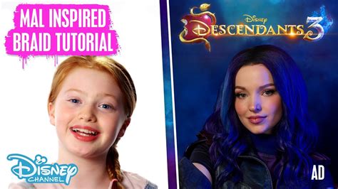 Descendants 3 Mal Inspired Braid Hair Tutorial Ft Ruby Rose Uk 💜