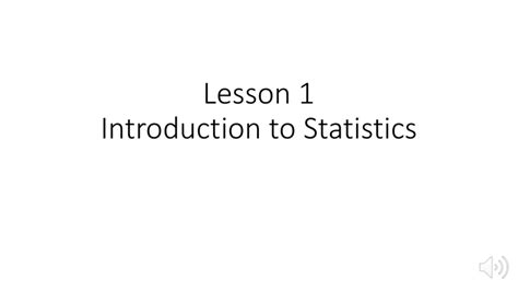 Intro To Statistics In Psychology Lesson