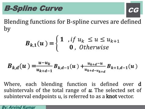 Bezier Curve B Spline Curve PPTX Physics Science