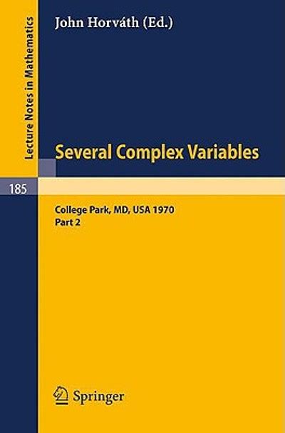 Several Complex Variables Ii Maryland 1970 Proceedings