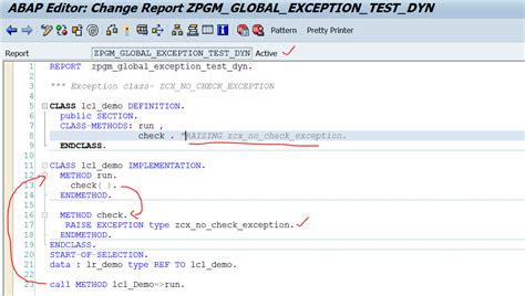 OO EXCEPTION CX NO CHECK SAPCODES