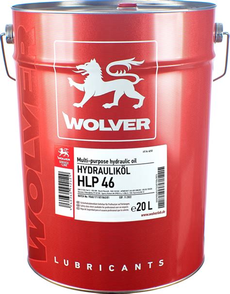 Гидравлическое масло Wolver Hydrauliköl HLP 46 20 л (4260360942129 ...