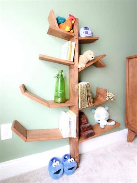 Build A Tree Bookshelf Free Woodworking Plan Com