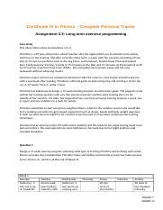 3 3 Long Term Exercise Programming 1 Doc In Progress Doc Certificate IV In Fitness Complete