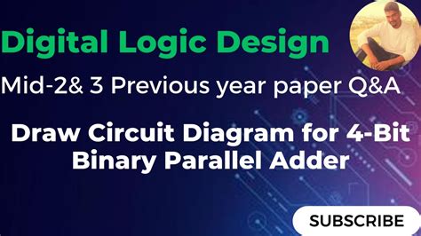 Draw Circuit Diagram Of 4 Bit Binary Parallel Adder Dld Short Qanda Youtube