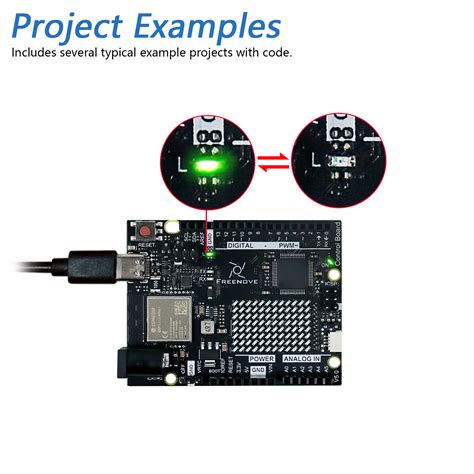 placa de controle freenove v5 para arduino uno r4 wifi mini arm cortex