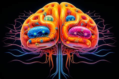 Premium Ai Image Activated Brain Regions In Complex Problem Solving