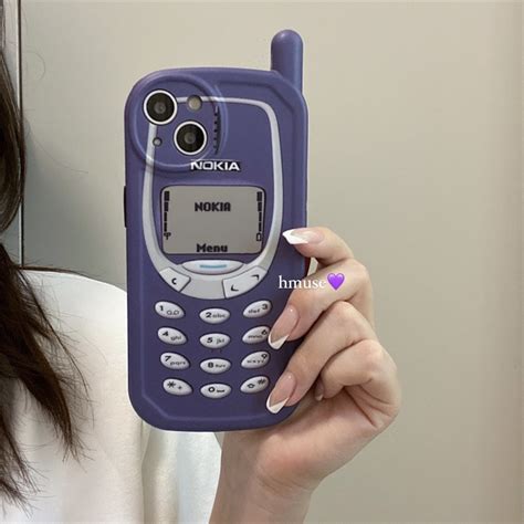 퍼플💜당일출고💜 14시리즈 가능 노키아 레트로 전화기 핸드폰 케이스 키치 에이블리