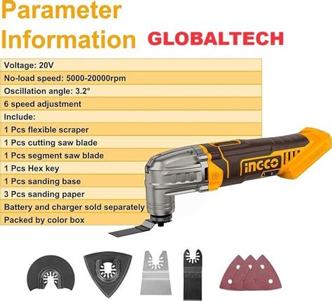 Ingco Cmli2022 Mesin Multifungsi Oscilating Tool Mesin Oskilasi 20v Lazada Indonesia
