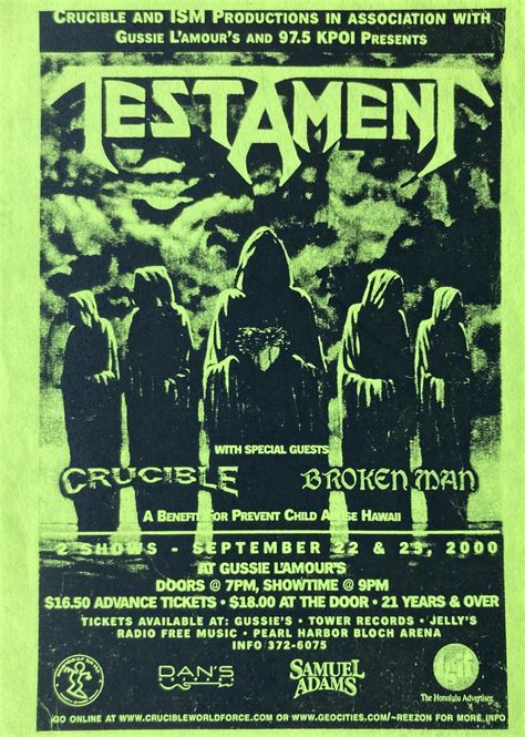 1991 Concert History Of Gussie Lamours Honolulu Hawaii United States Concert Archives