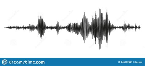 Seismograph Measurement Or Lie Detector Graph Seismic Measurements With Data Record Vector