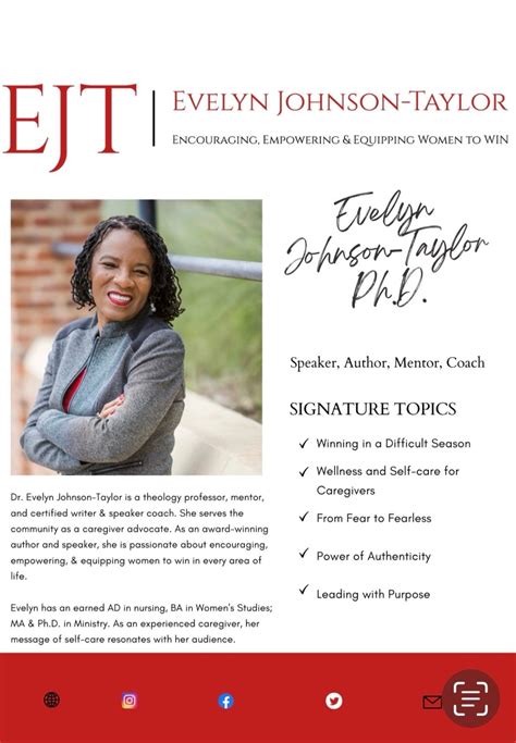 Evelyn Johnson Taylor Phd On Linkedin Looking For A Dynamic Speaker