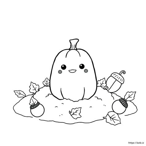 Pumpkin Squishmallow Gambar Mewarnai