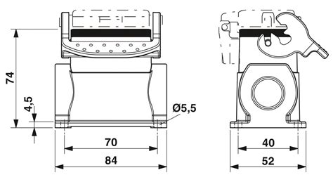 Hc B 6 Smld 74 O2pg21 Housing 1678172 Phoenix Contact