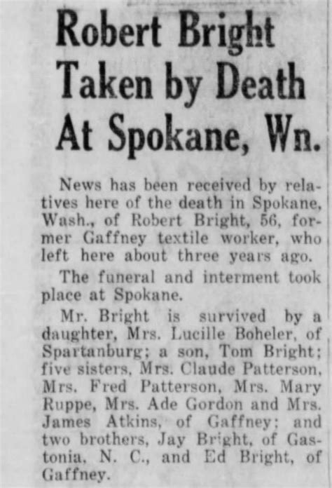 Robert Bright Dies ™