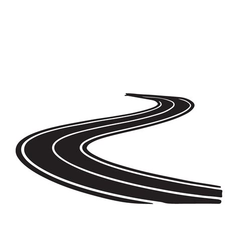 Winding Road Journey Path Illustration Design 54615767 Vector Art At Vecteezy