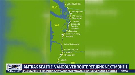 Amtrak Seattle Vancouver Bc Route Returns Next Month Fox 13