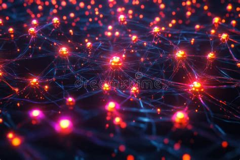 interconnected nodes and pathways create a stunning visual