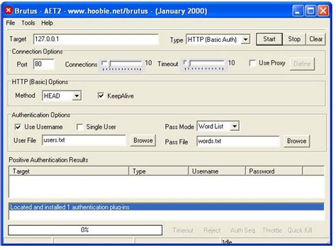 How To Use Brutus Password Cracker Aslintra