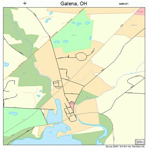 Galena Ohio Street Map 3929148