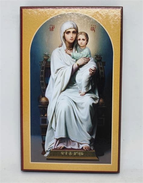 Купити Даруюча ікона Божої Матері на дереві 16 9 5 см ціна 100