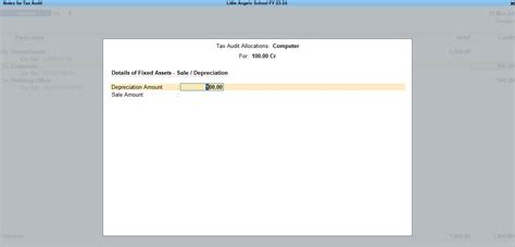 Tax Audit Module 1 Fixed Assets And Depreciation Customisation In Accounting Software Erp